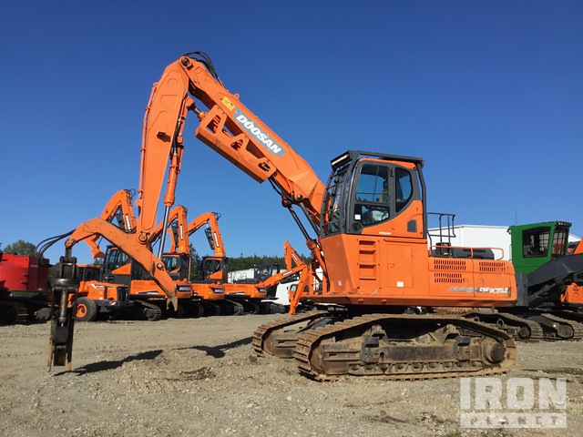 2014 Doosan DX300LL-3 Excavator Track Frame Heel Boom Log Loader, Log ...