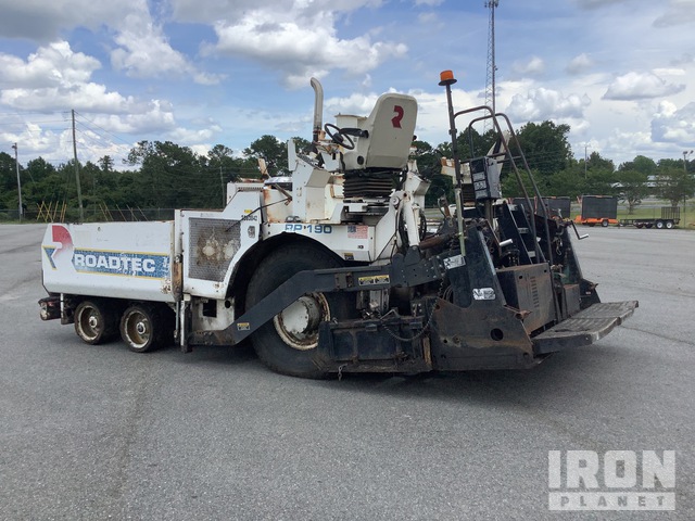 2007 Roadtec RP190 Wheel Asphalt Paver in Macon, Georgia, United States ...