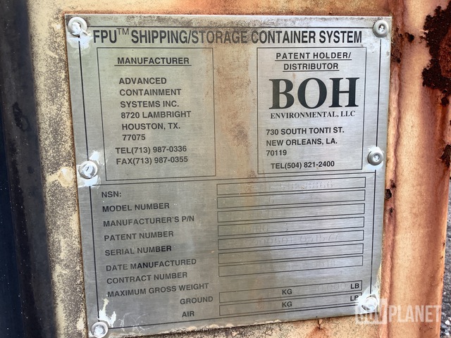 Surplus BOH Environmental Cargo-6 Storage Container in Lake Butler ...