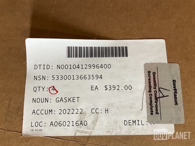 Surplus (4) Sheets of Garlock 3200 Gaskets in North Las Vegas, Nevada ...