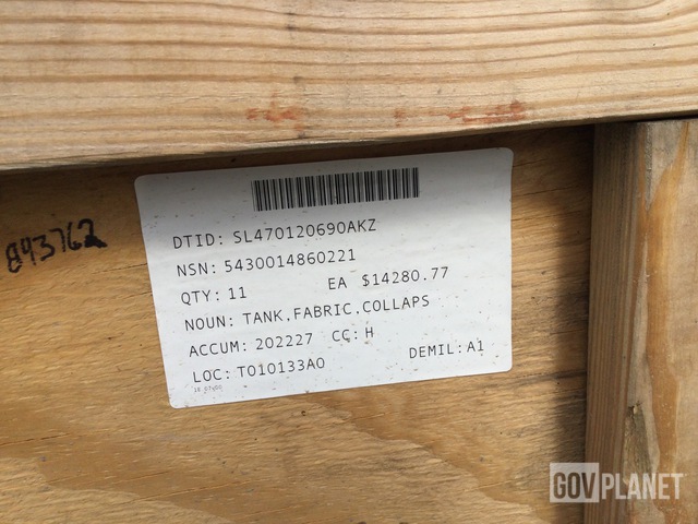 Surplus GTA Containers GTA-10KF Collapsible Fabric Fuel Tank in ...