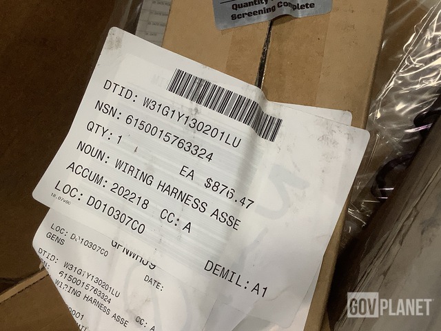 Surplus (1) Torque Wrench, (1) Wiring Harness Assembly & Assorted Items ...