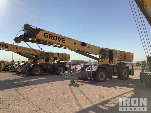 2005 Grove RT600E 80000 lb 4x4x4 Rough Terrain Crane, Parts/Stationary ...