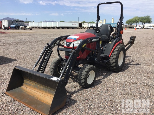 Yanmar SA424 4x4 Mini Backhoe Loader, Loader Backhoe