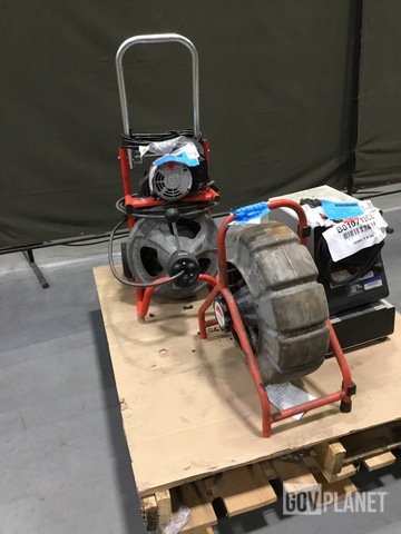 Surplus (1) Ridgid K-400-T3 Drain Cleaning Machine, (1) Ridgid Kollmann ...
