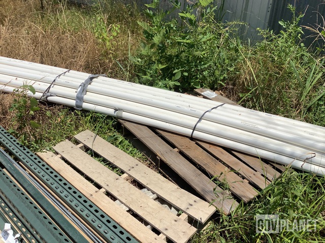 Surplus (19) TrueFit 2" PVC Pipes, (7) Strut Channels & (3) Pieces of ...