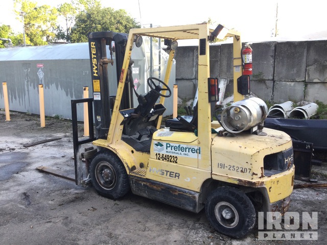 Hyster H50 4600 lb Pneumatic Tire Forklift in Winter Garden, Florida ...
