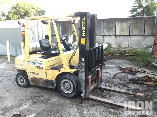 Hyster H50 4600 lb Pneumatic Tire Forklift in Winter Garden, Florida ...