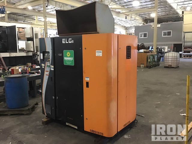 2014 Elgi EG75-100 Skid-Mounted Electric Air Compressor in Carneys ...