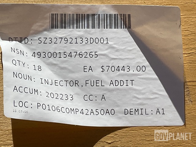 Surplus Hammonds Technical Services TPI-4T-4A-1 Fuel Additive Injector ...