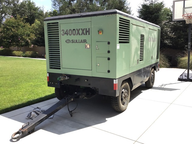 Sullair 1200 cfm Mobile Air Compressor in Pasadena, California, United ...