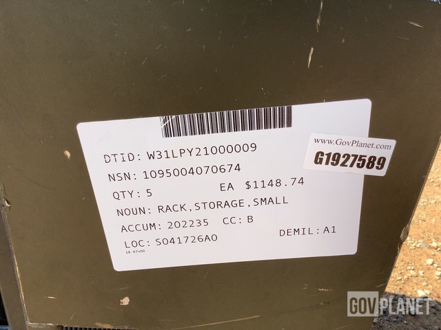 Surplus (5) Abbott Products 8449880 Small Arms Storage Racks in Albany ...