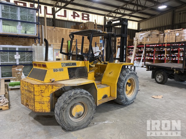 Sellick SD-80 8000 lb 4x2 Rough Terrain Forklift in Greensburg ...