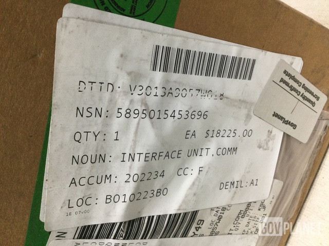 Surplus Naval Sea Systems Command 7294783 Communication Interface Unit ...