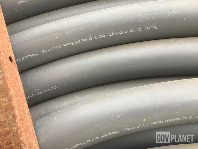 Surplus (8) Rolls of Dura-Line 2" IPS Schedule 80 HDPE Conduit in Yermo ...