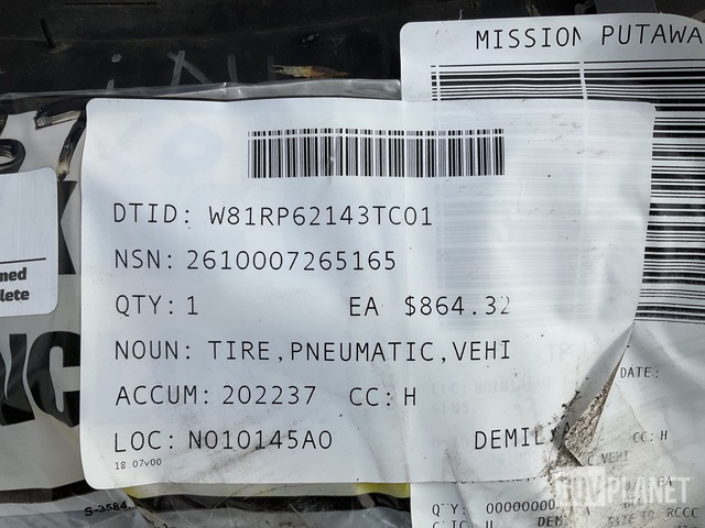 Surplus (1) Solideal Loadmaster 17.5-25L2 & (1) S.T.A. 20.5-25 Tires in ...