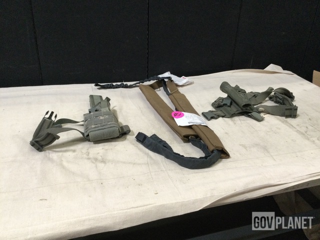 Surplus (93) Individual Holsters, (5) Enhanced Frame Shoulder Straps ...