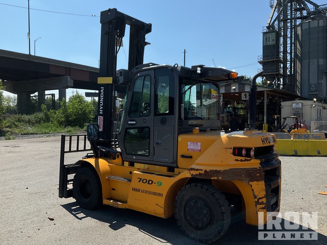 2019 Hyundai 70D-9 15500 lb Pneumatic Tire Forklift in Newark, New ...