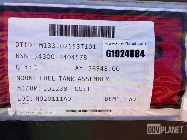 Surplus Alll-Bann Enterprises 845009A0000 Sixcon Fuel Tank in Kapolei ...