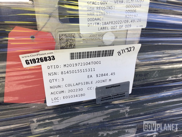Surplus (3) Navsea 7516510 Collapsible Joint Modular Intermodal ...