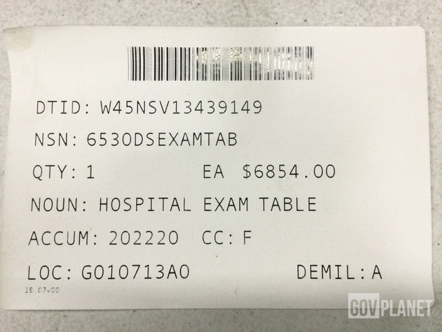 Surplus Midmark 411 Examination Table in North Las Vegas, Nevada ...