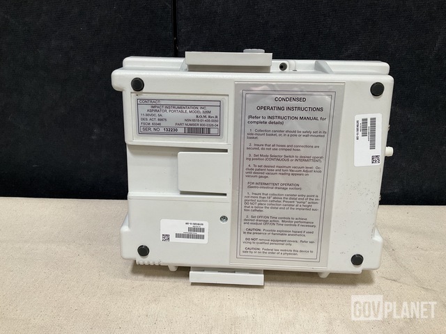 Surplus (3) Portable Aspirators & (1) Ventilator Tester in North Las ...