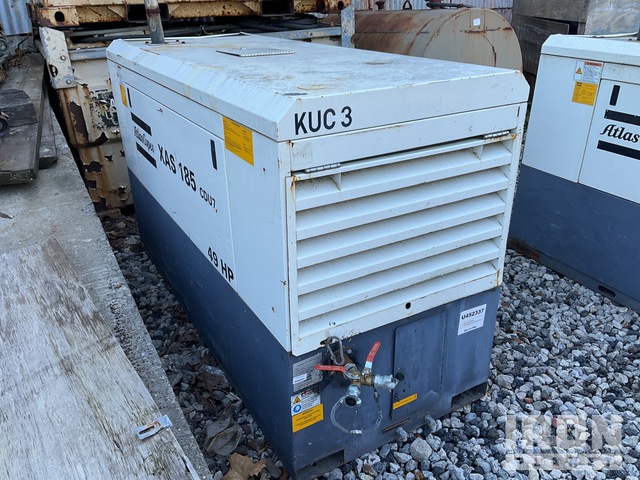 2014 Atlas-Copco XAS185CD7 185 cfm Skid-Mounted Air Compressor in Bronx ...