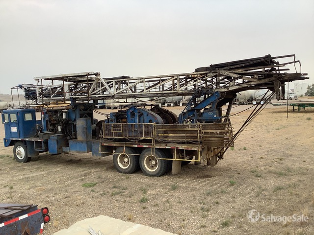 Cardwell Workover Drilling Rig in Shelby, Montana, United States ...