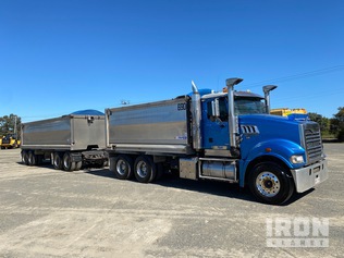 2013 Mack CMHT Trident 6x4 Tipper Truck & 2013 Tefco Quad Dog ...