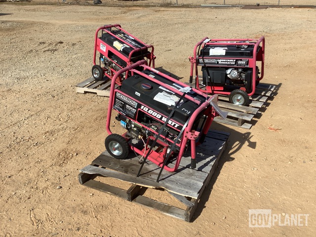 Surplus (3) Gentron GG10020 Portable Generator Sets in Albany, Georgia ...