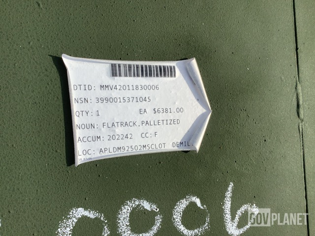 Summa Technology 0100599 Palletized Loading Flatrack in Lake Butler ...