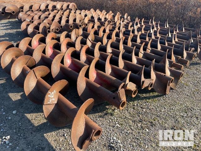 Quantity of (14) American Augers 20 in x 3 in Hex Horizontal Boring ...