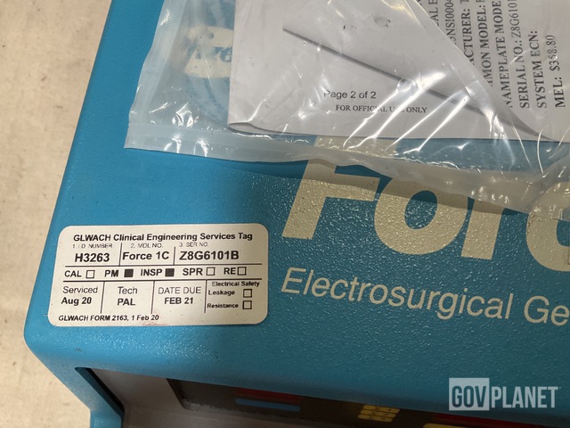 Surplus Valleylab Force 1C Electrosurgical Generator in North Las Vegas ...