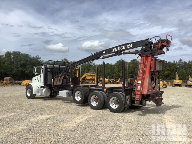 2006 Prentice 124-BC Articulated Boom on 2006 Peterbilt 357 8x4 Grapple ...