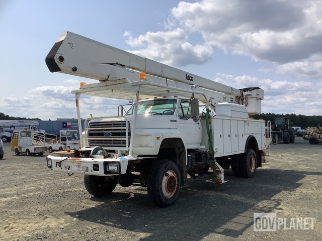 Surplus 1995 Ford F800 4x4 Bucket Truck in Butner, North Carolina ...
