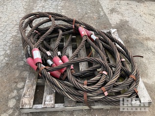 Quantity of (5) WireCo WorldGroup 2 in x 20 ft 37 Ton Slings in ...