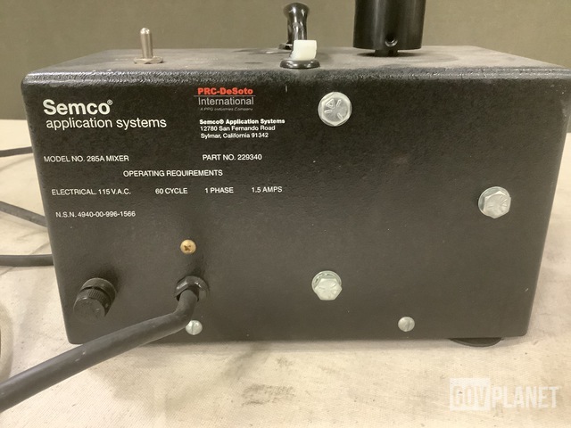 Surplus (2) Semco Application Systems 285A Mixers in North Las Vegas ...