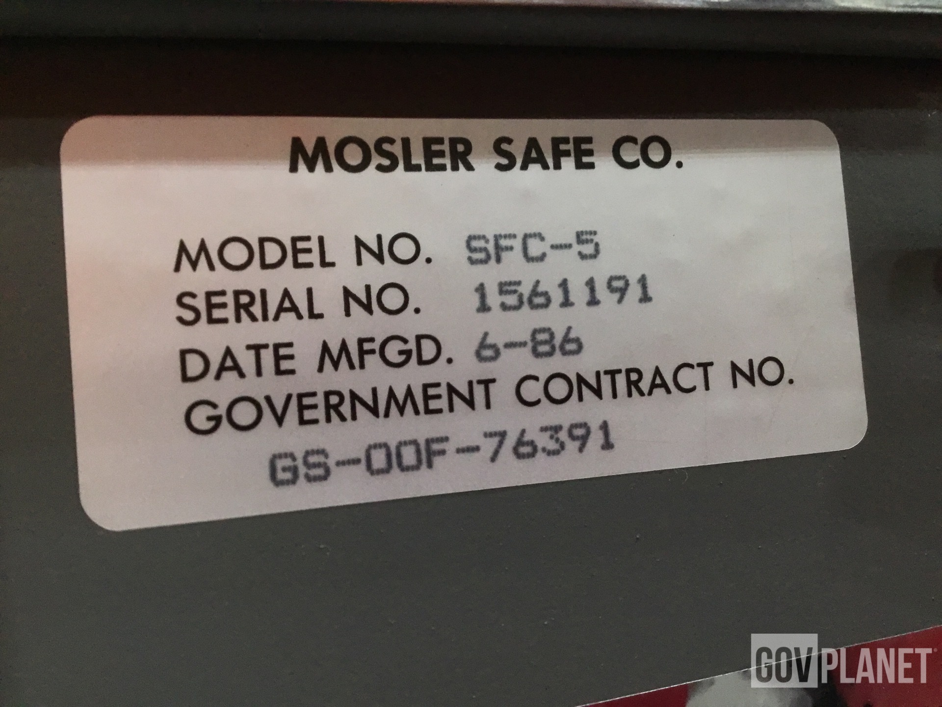 Mosler Safe Id