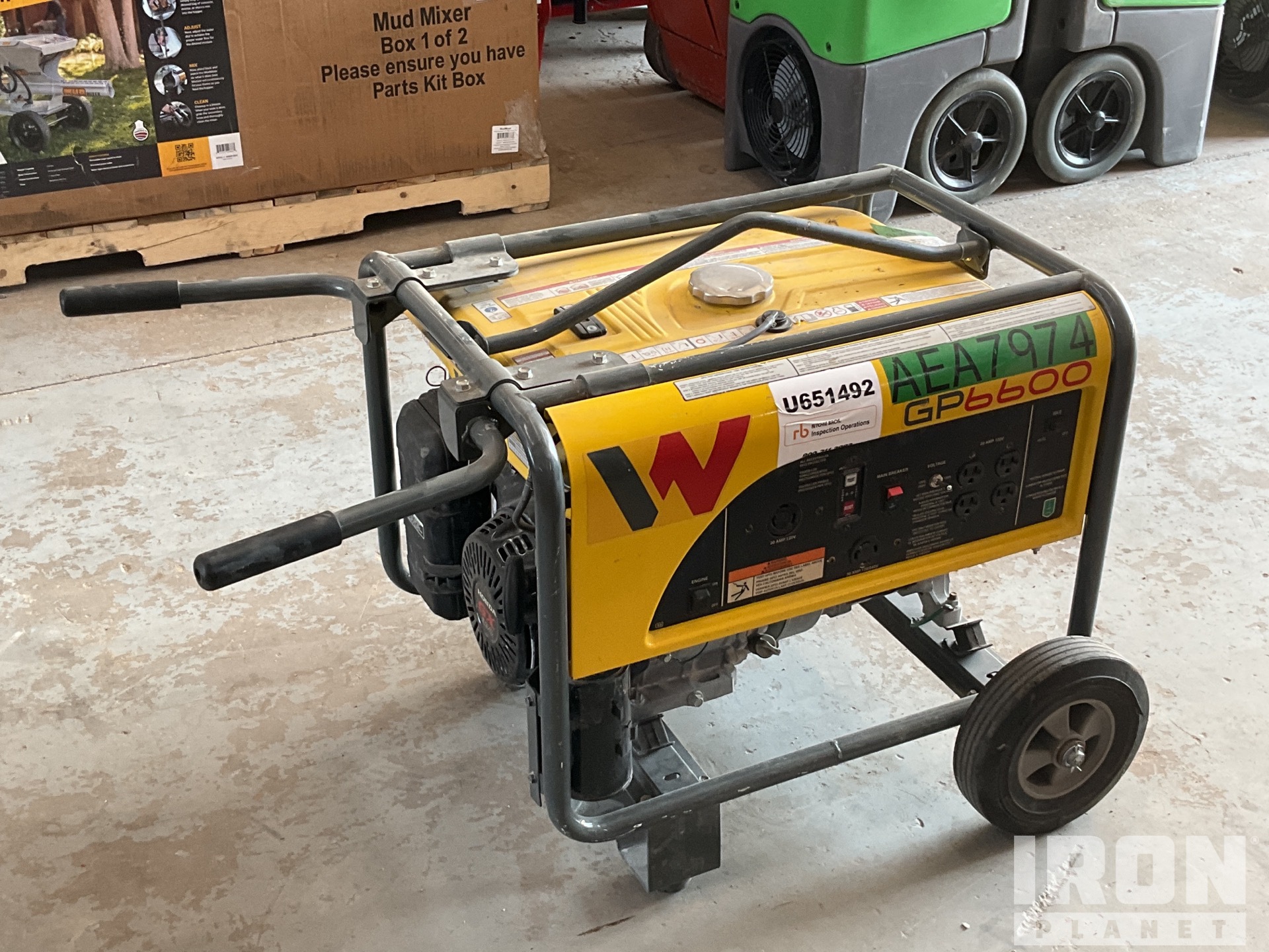 Wacker Neuson GP6600A Portable Generator #5100042220, 53% OFF