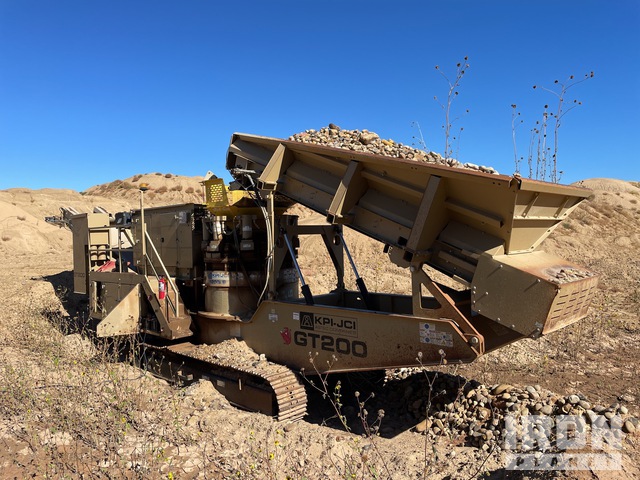 2016 KPI-JCI GT-200 Portable Tracked Cone Crushing Plant in Vega, Texas ...
