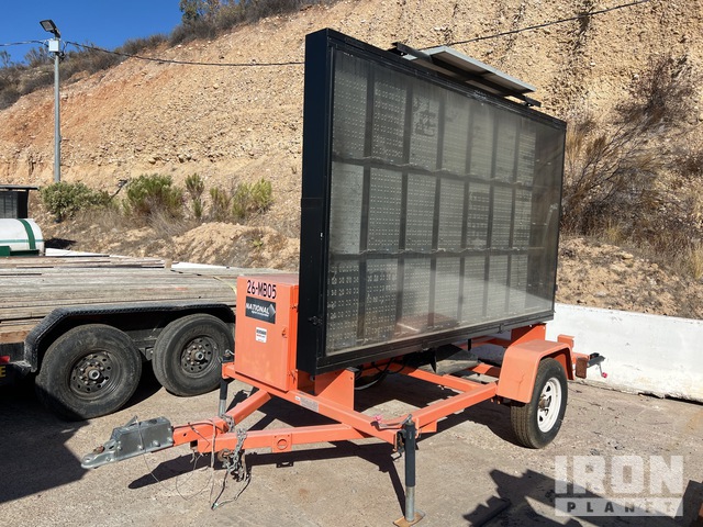 2012 National Signal Sunray 380PCMS Solar Message Board in Poway ...