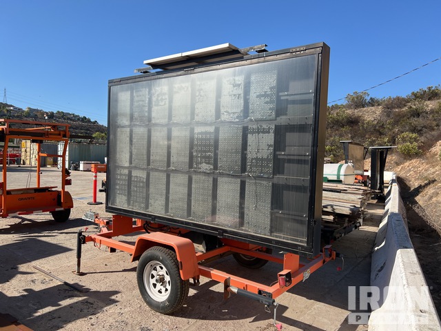 2012 National Signal Sunray 380PCMS Solar Message Board in Poway ...