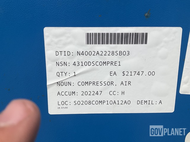 Surplus Quincy Compressor QSI-245i Air Compressor in Lake Butler ...