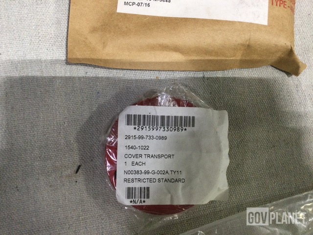 Surplus (1) Dust & Moisture Protective Cover, (3) Lock Pins & Assorted ...