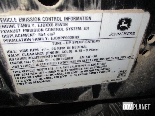 2014 John Deere XUV 855D Utility Cart 4X4 Diesel in Cincinnati, Ohio ...