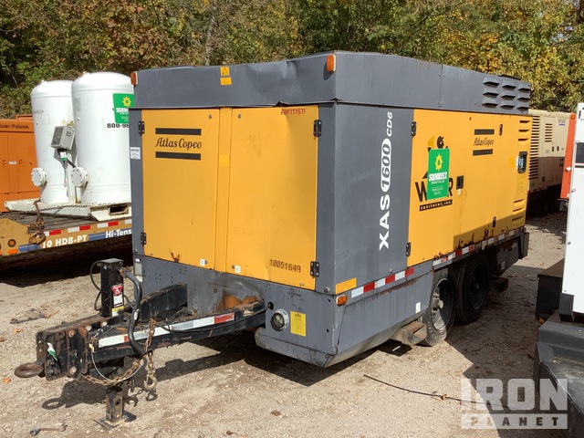 2009 Atlas CopCo XAS1600CD6 1600 cfm Mobile Air Compressor in CARNEYS ...