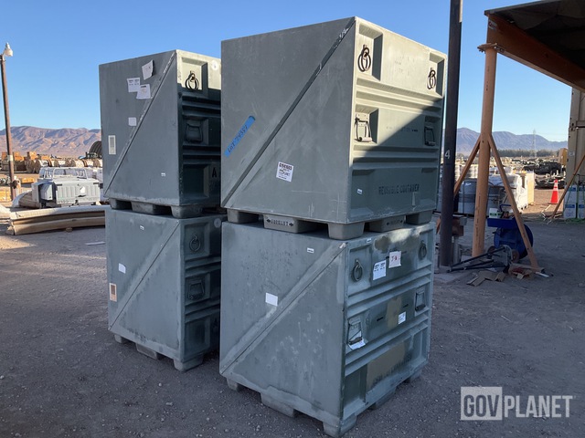 Surplus (4) Plastics Research Palcon Pallet Containers in Yermo ...