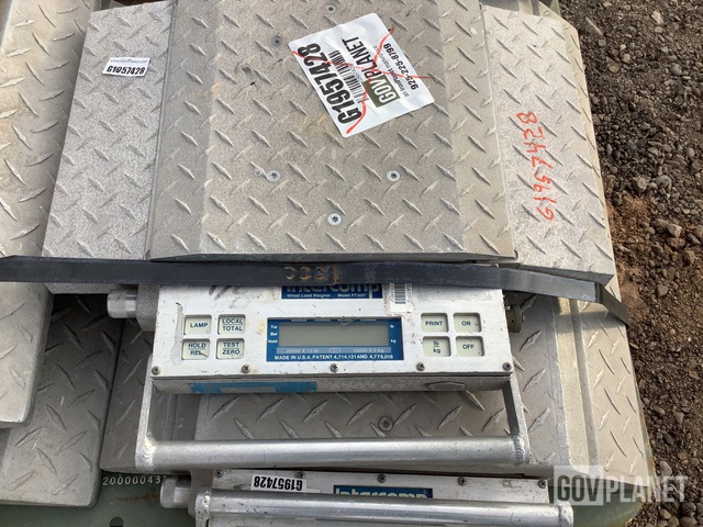 Surplus (8) Intercomp PT 300 Wheel Load Weighing Scales in Red Rock ...