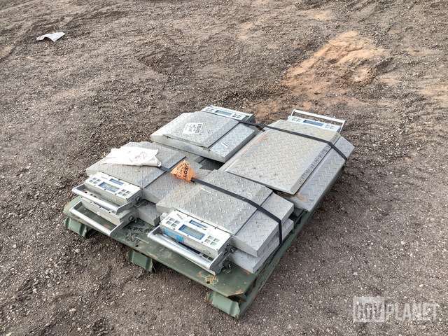 Surplus (8) Intercomp PT 300 Wheel Load Weighing Scales in Red Rock ...