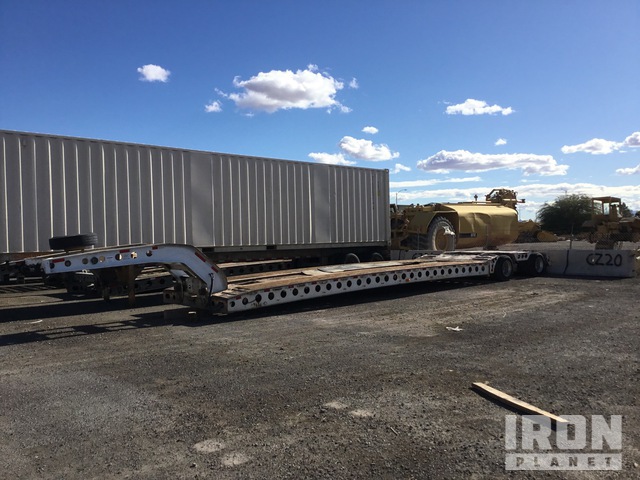 1998 Cozad 60 ton 16-Wheel Expandable Axle Removable Gooseneck Lowboy ...